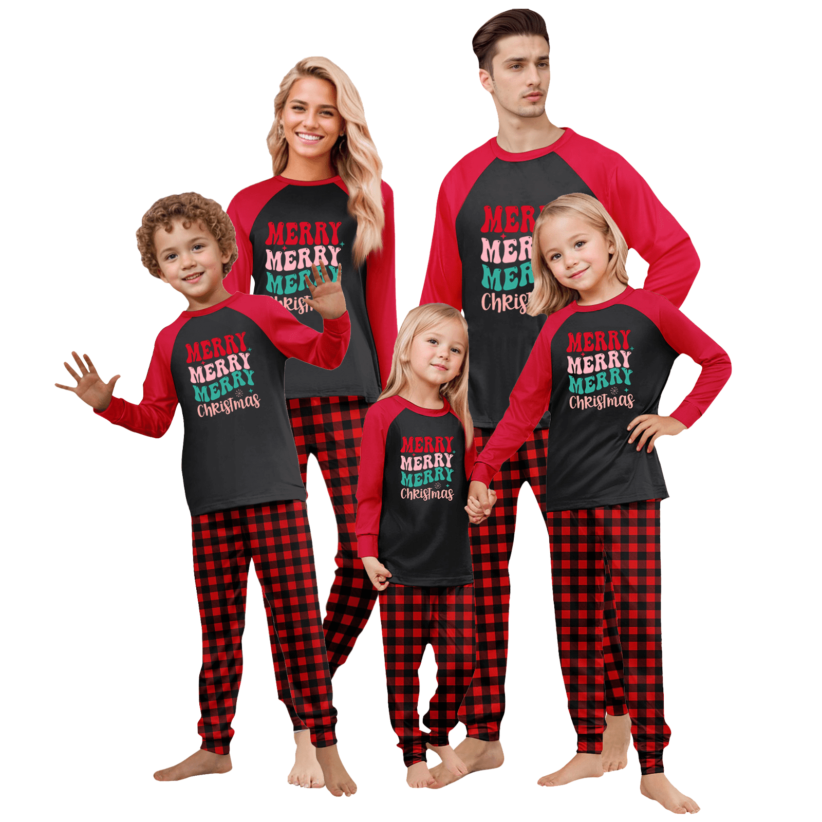 Onlypjs Family Matching Christmas Pajamas Sets – Festive Plaid Holiday ...