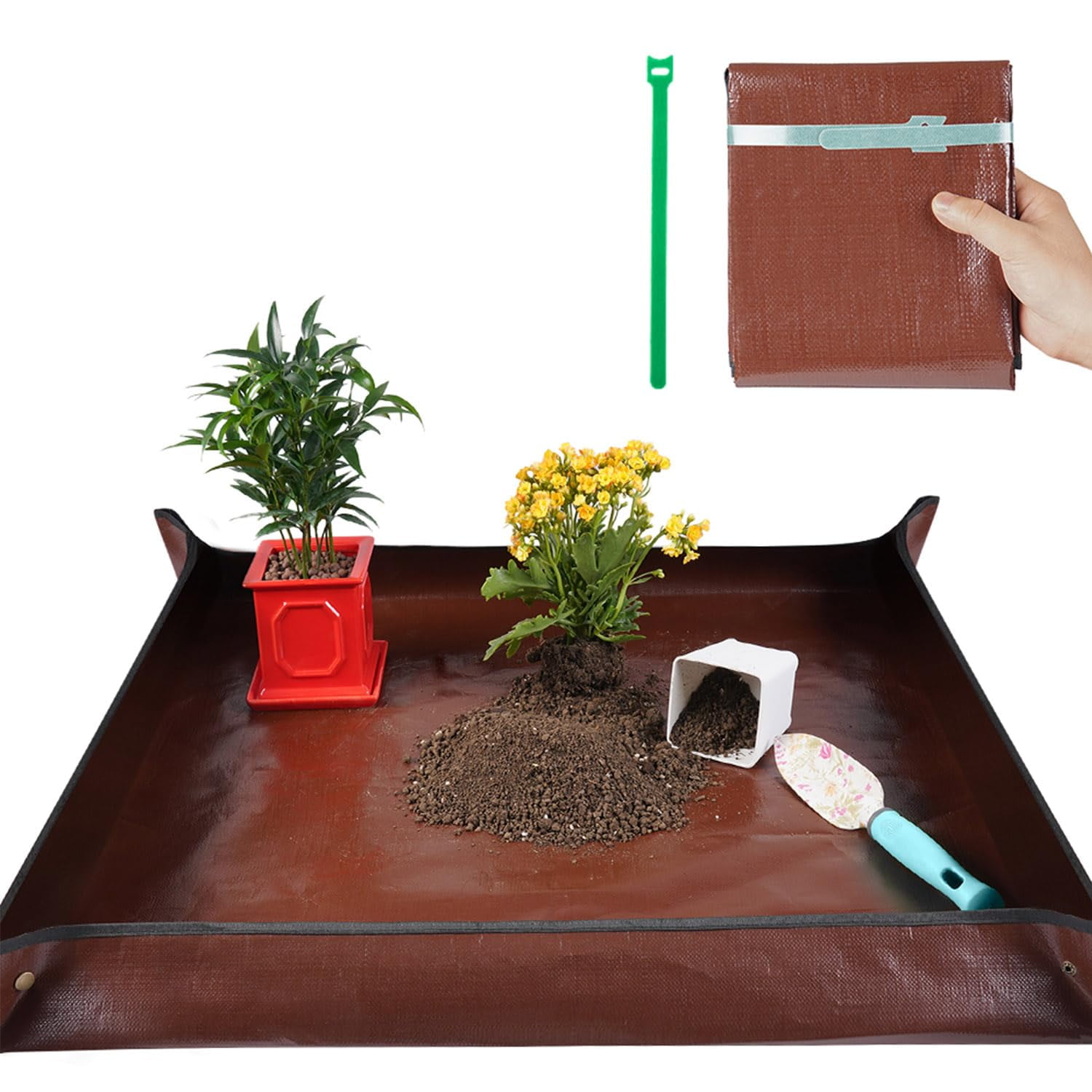 Onlysuki Repotting Mat for Indoor Plant Transplanting Control Mess, 26. ...