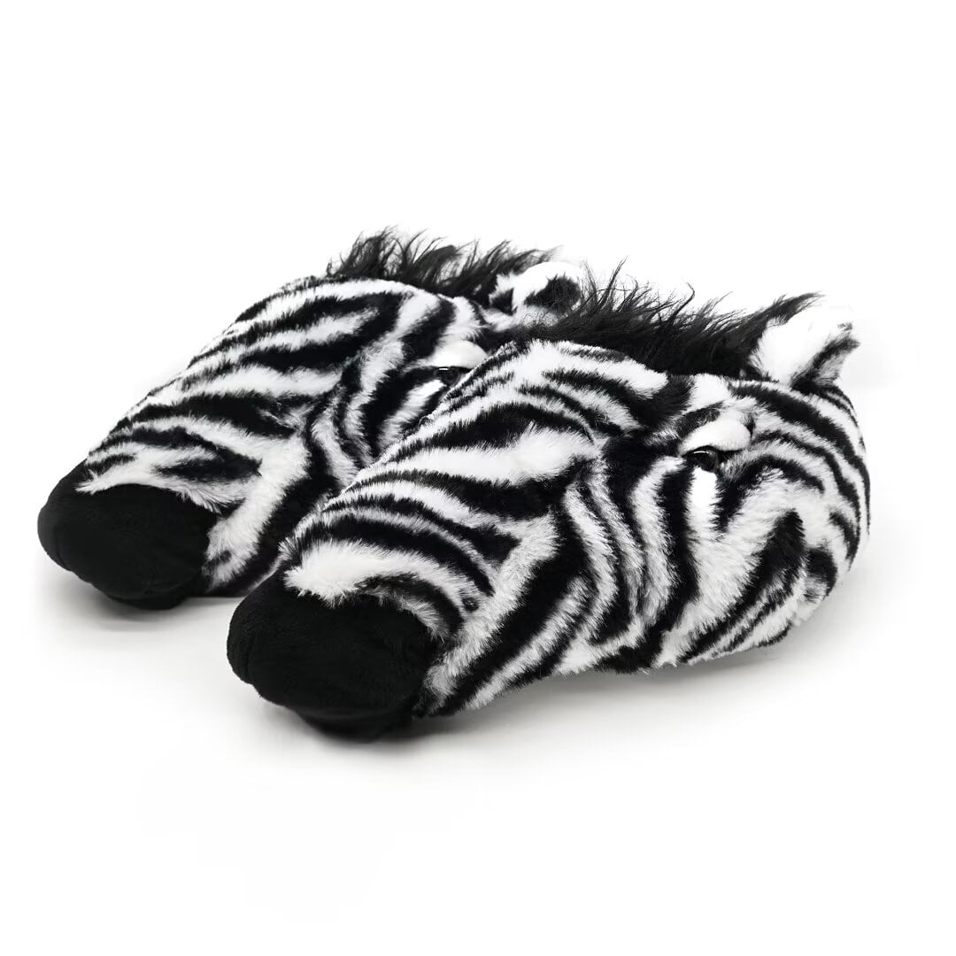 Onmygogo Fuzzy Winter Animal Unicorn Slippers, Plush House Slippers for ...