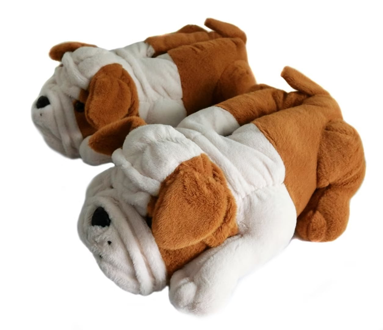 Onmygogo Funny Bulldog House Shoes, Fuzzy Winter Indoor Plush Slippers ...