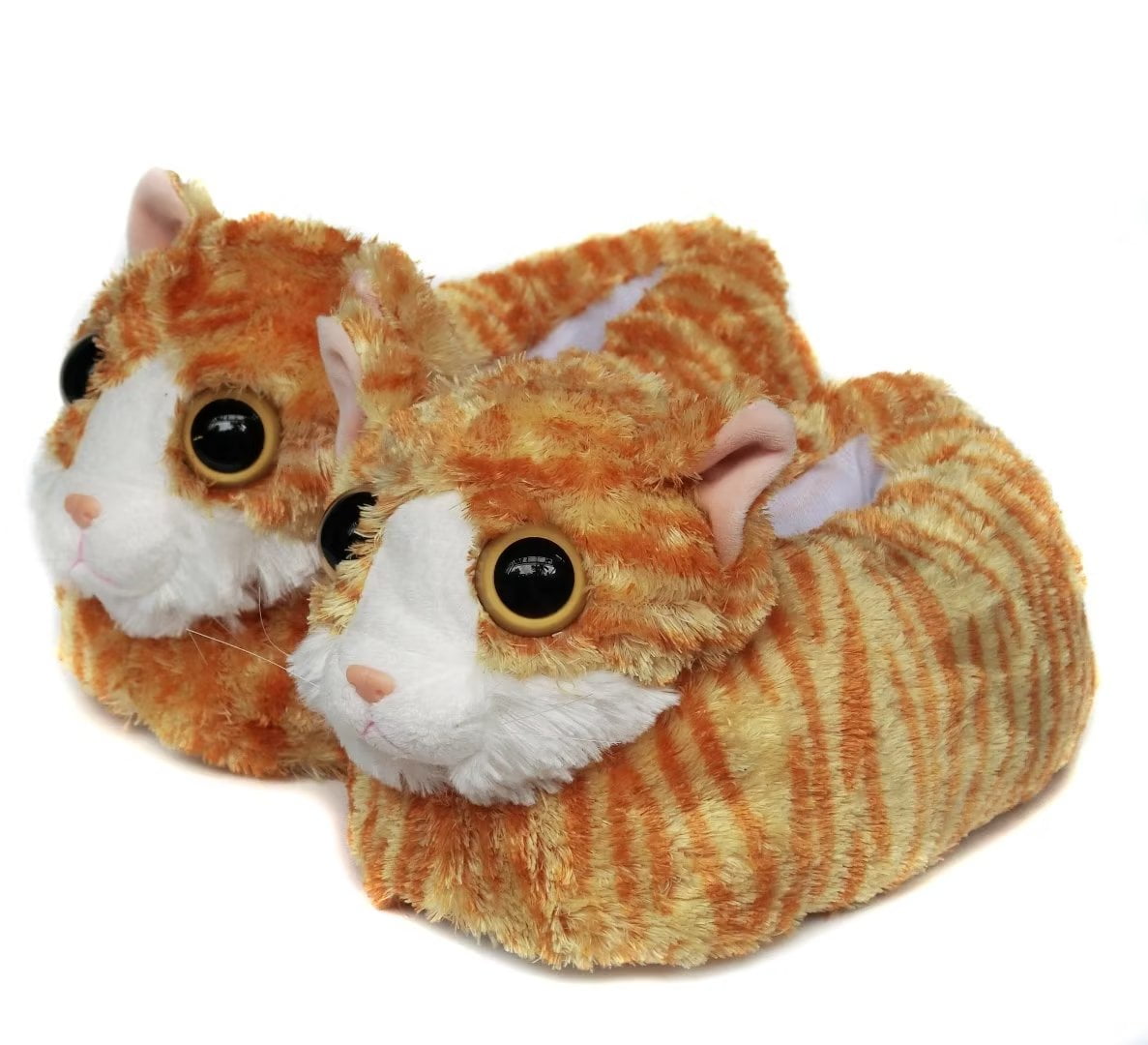 Onmygogo Indoor Fuzzy Winter Animal Cat Plush Slippers for Women and ...