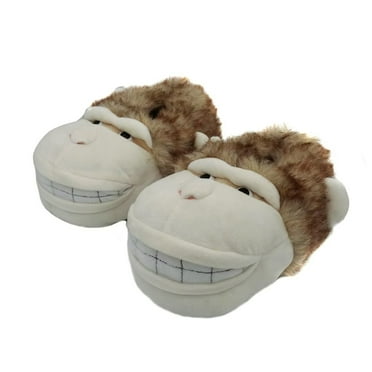 LazyOne Animal Paw Slippers, Wolf, Child and Adult Unisex Furry Slipper ...