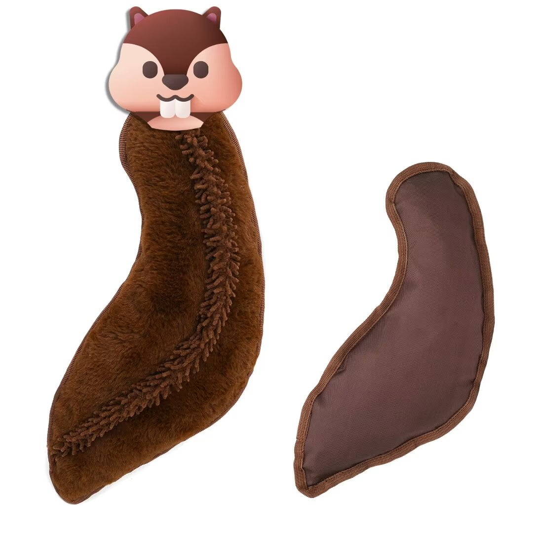 Onmygogo Large Dog Squeaky Toys, Stuffed Plush Animal Tail Toys for ...