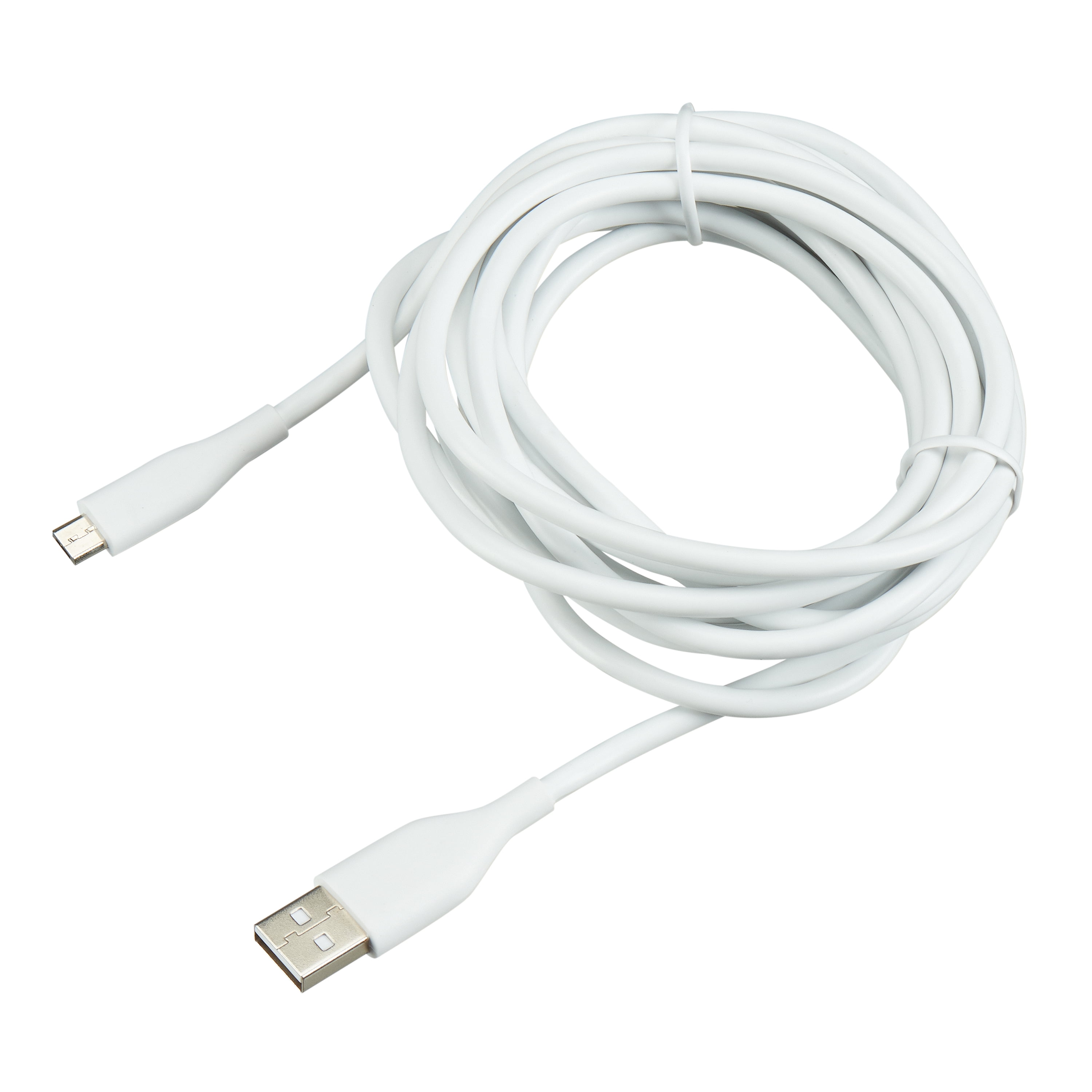 Onn 10' Micro USB Charging Cable, White - Walmart.com Onn 10' Micro USB Charging Cable, White - Walmart.com