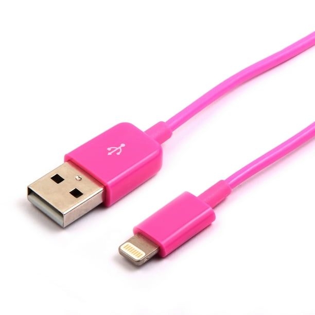 Onn 3' Lightning Cable, Pink - Walmart Business Supplies