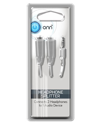 Onn Headphone Splitter White - Walmart Business Supplies