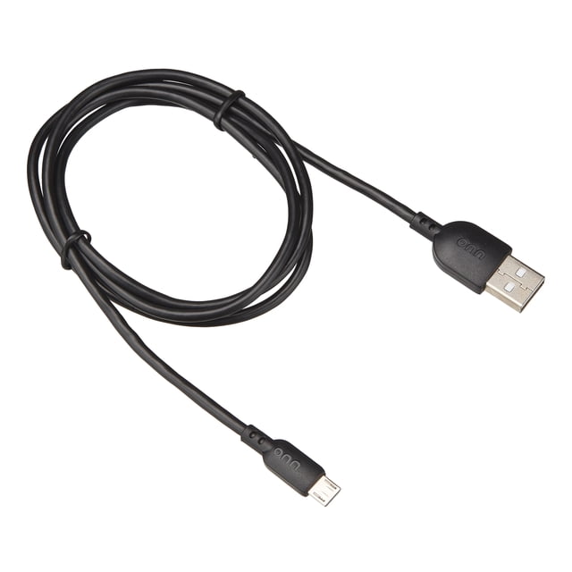 onn 3ft Micro-USB to USB Charging Cable, Black - Walmart Business Supplies
