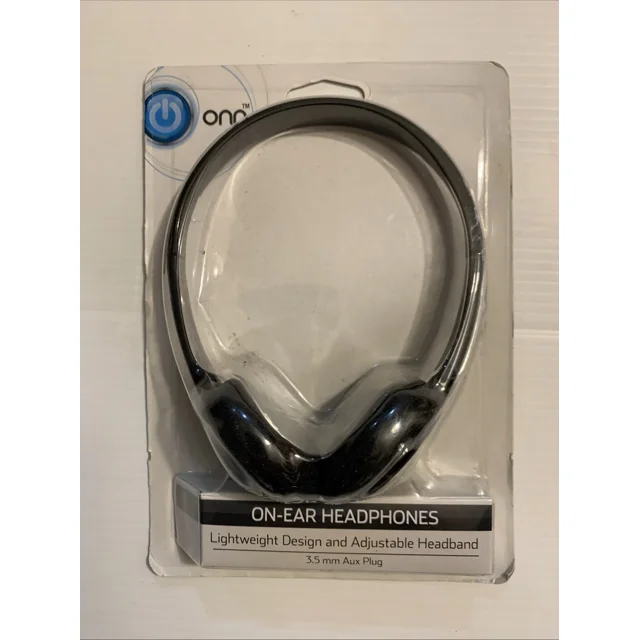 Onn On-Ear Headphones Lightweight Design And Adjustable 3.5Mm - Walmart ...