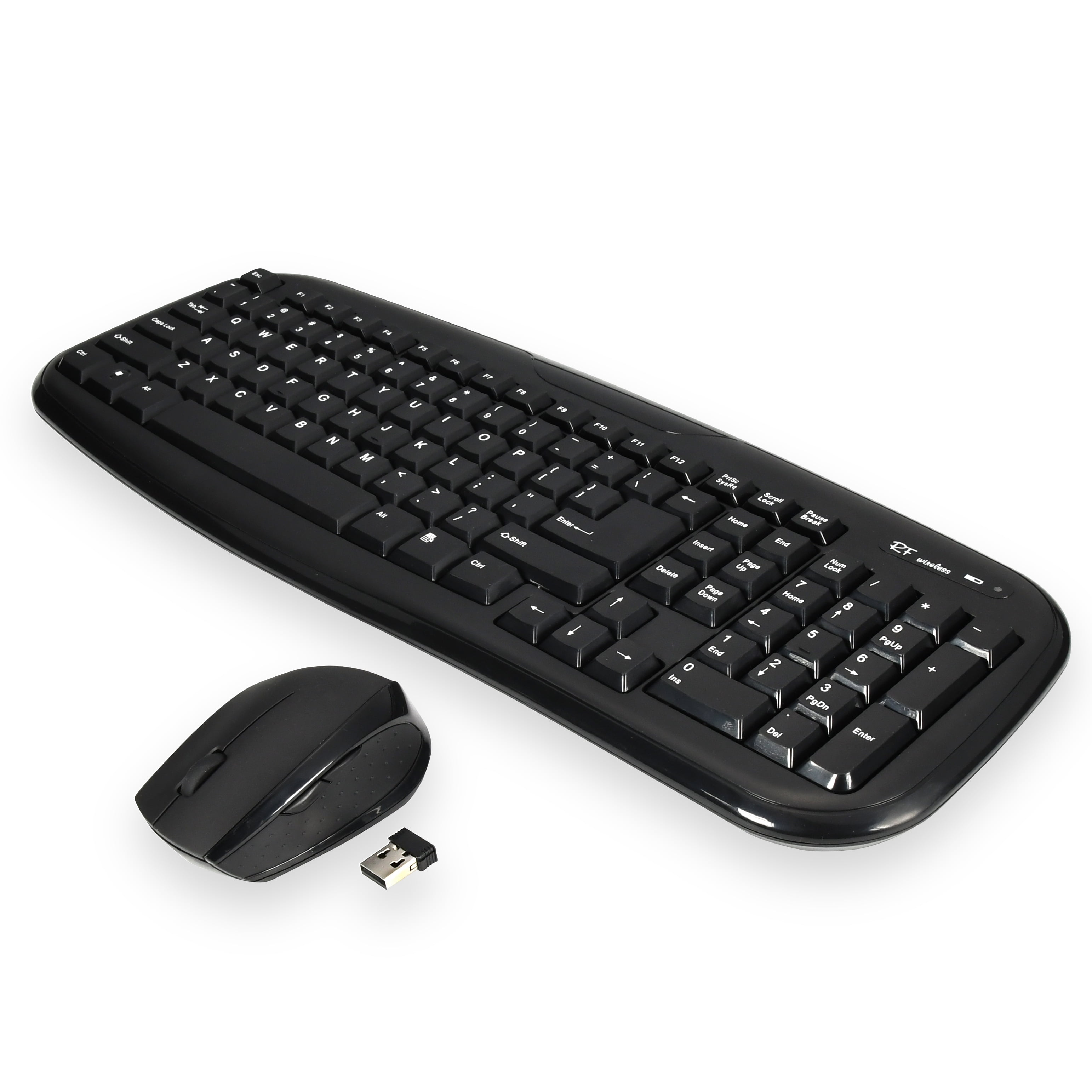 Onn Soft-Touch Wireless Keyboard And Mouse, Black - Walmart.com
