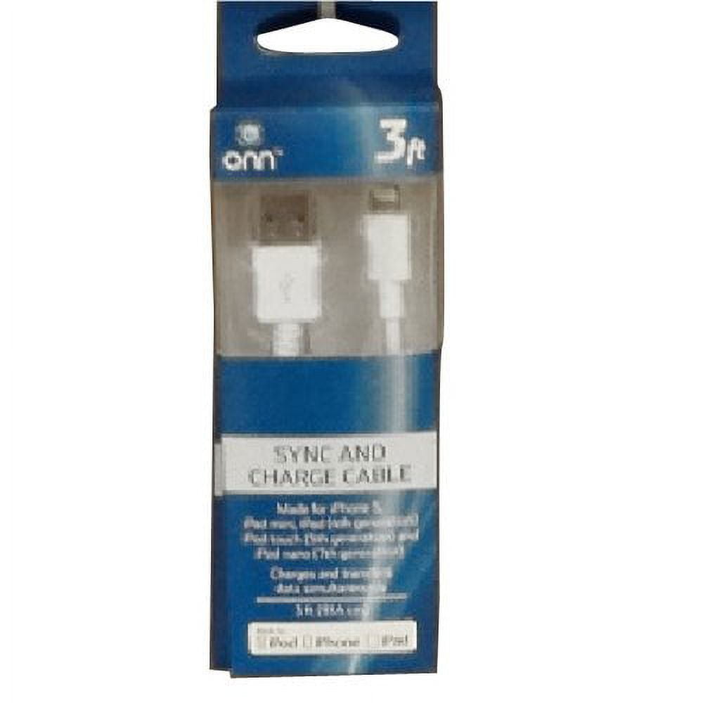 Onn Sync And Charge Cable, 3' - Walmart.com