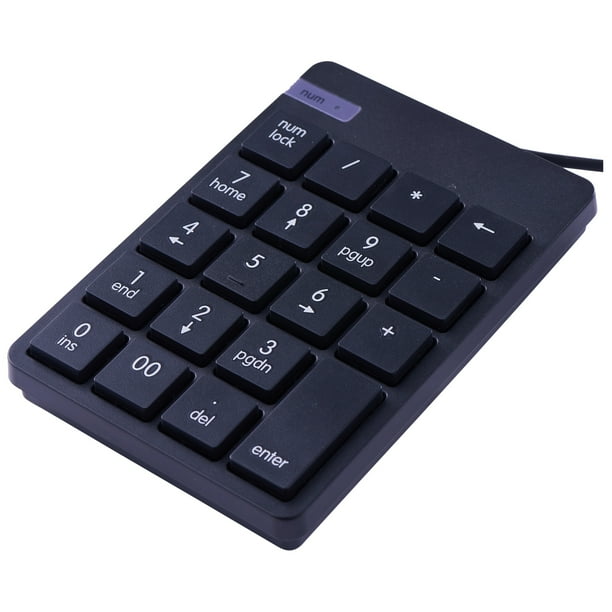 Onn USB Numeric 10-Key Pad, 4 ft USB Cable, for Windows 8 or Newer ...