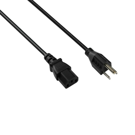 Onn Universal AC Power Cord for Computer Monitors Printers and Other ...