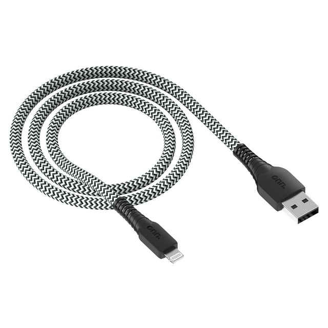 onn. 10' Lightning to USB Cable for iPhone/iPad/iPod, Black - Walmart.com