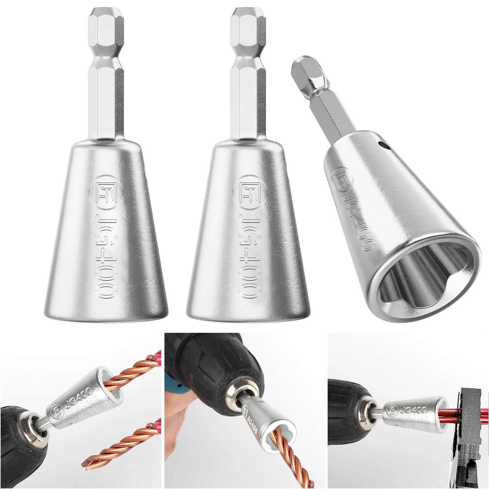 Onnelisus Wire Twister Tool for Drill,2PC Wire Twister, Wire Nut ...