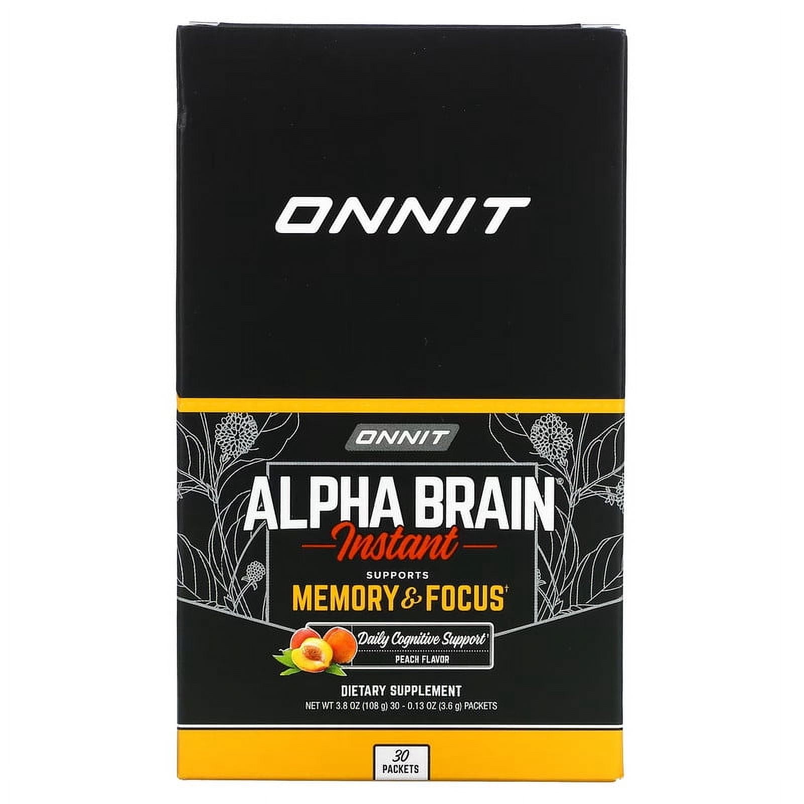 Onnit Alpha Brain Instant Memory & Focus Supplement, Neuro Performance ...