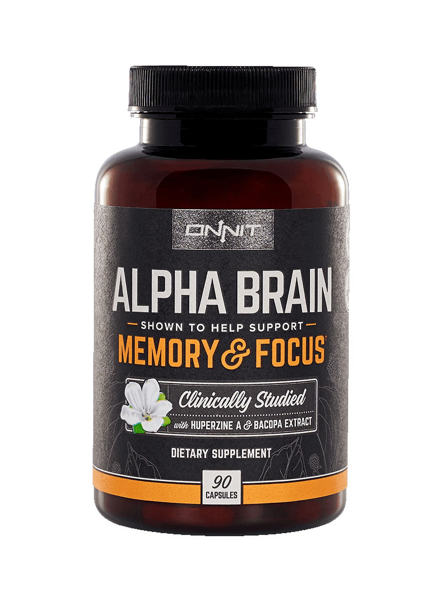 Onnit - Alpha Brain Performance Support 90 Caps, Active Mind & Mental ...