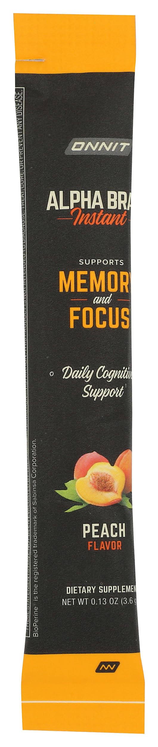 Onnit Alpha Brain Peach Packet 0.13 oz (Pack Of 30) - Walmart.com
