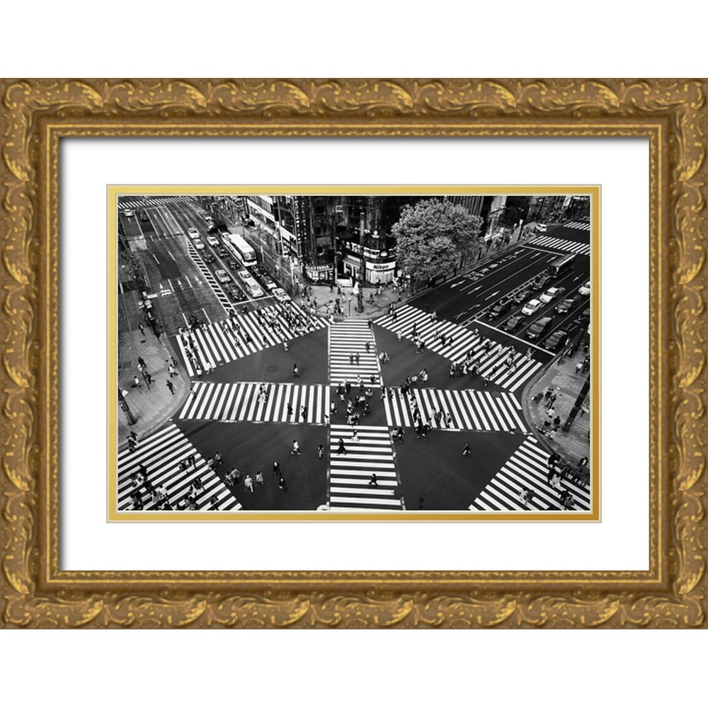 Ono, Shigehiro 24x17 Gold Ornate Wood Framed with Double Matting Museum ...