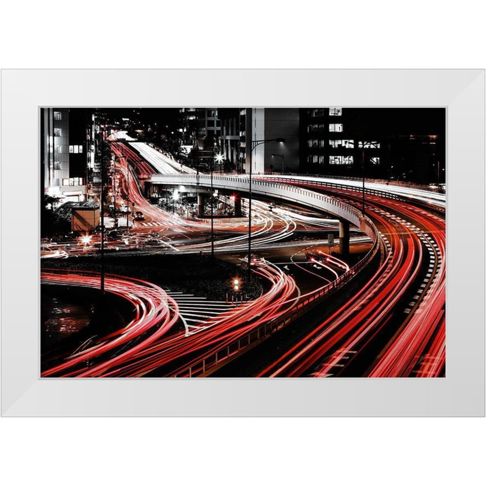 Ono, Shigehiro 32x23 White Modern Wood Framed Museum Art Print Titled ...