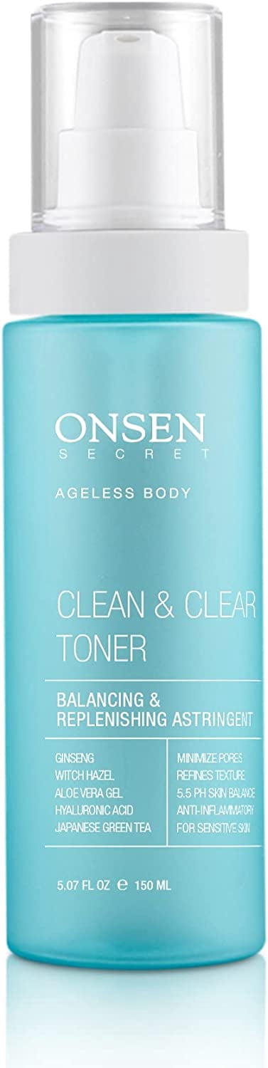 Onsen Secret Clean & Clear Face Toner - Balancing & Replenishing Astringent Daily Perfecting ...