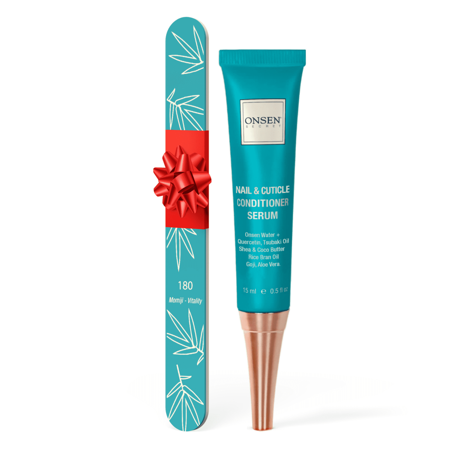 Onsen Secret Cuticle Cream + Double Sided Nail File 120/180 Grit, Nail ...