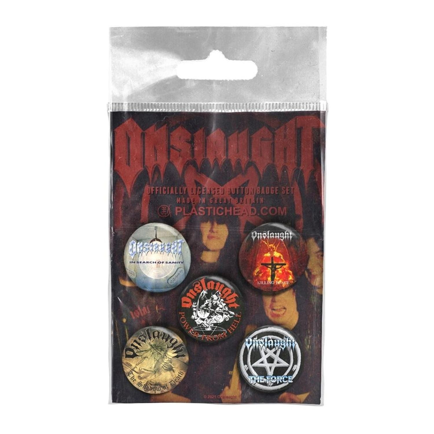 Onslaught Album Button Set (Pack of 5) - Walmart.com
