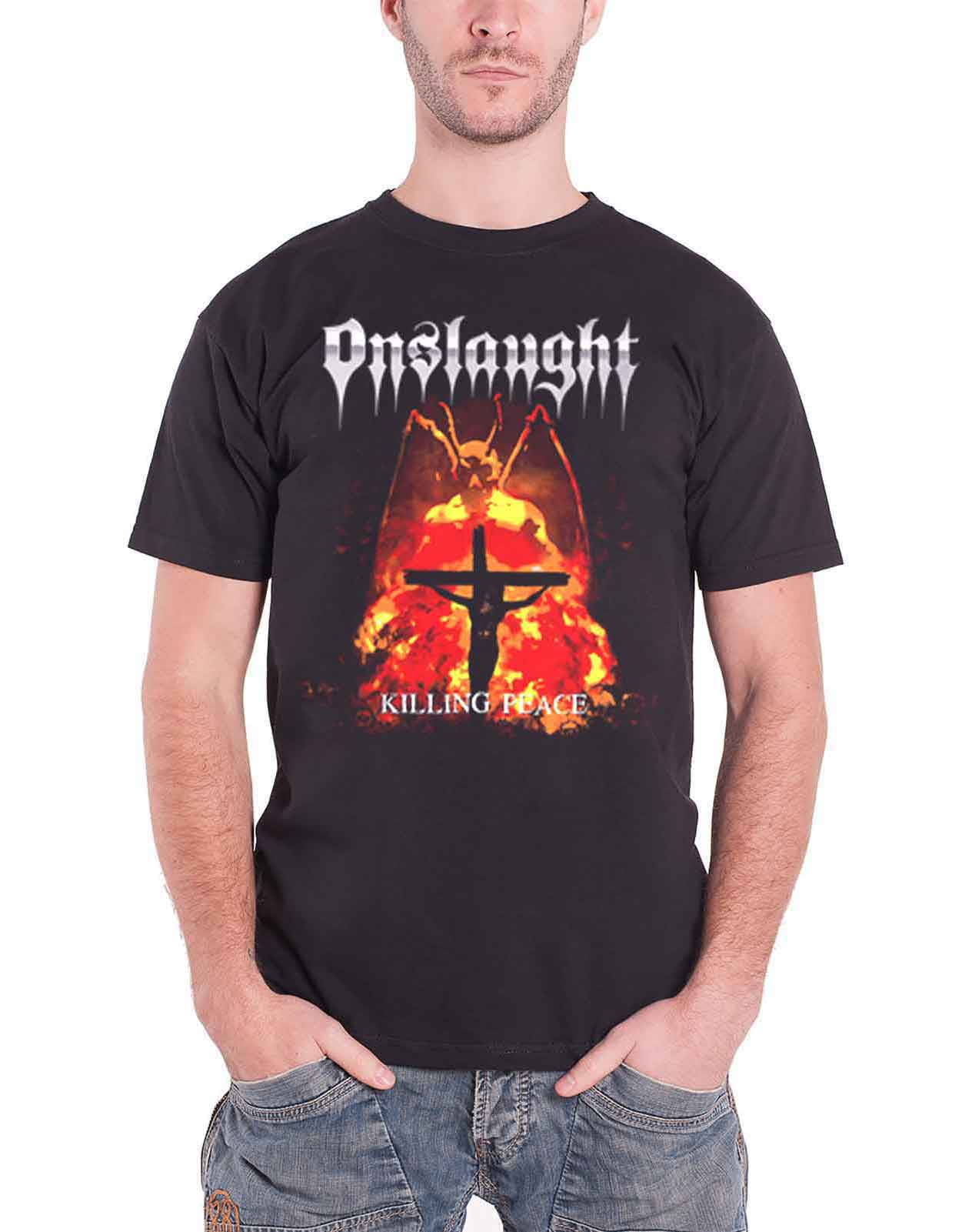 Onslaught Killing Peace Official Mens New Black T Shirt - Walmart.com