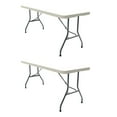Ontario Furniture Folding Table 8 Foot Plastic White Resin Heavy Duty ...