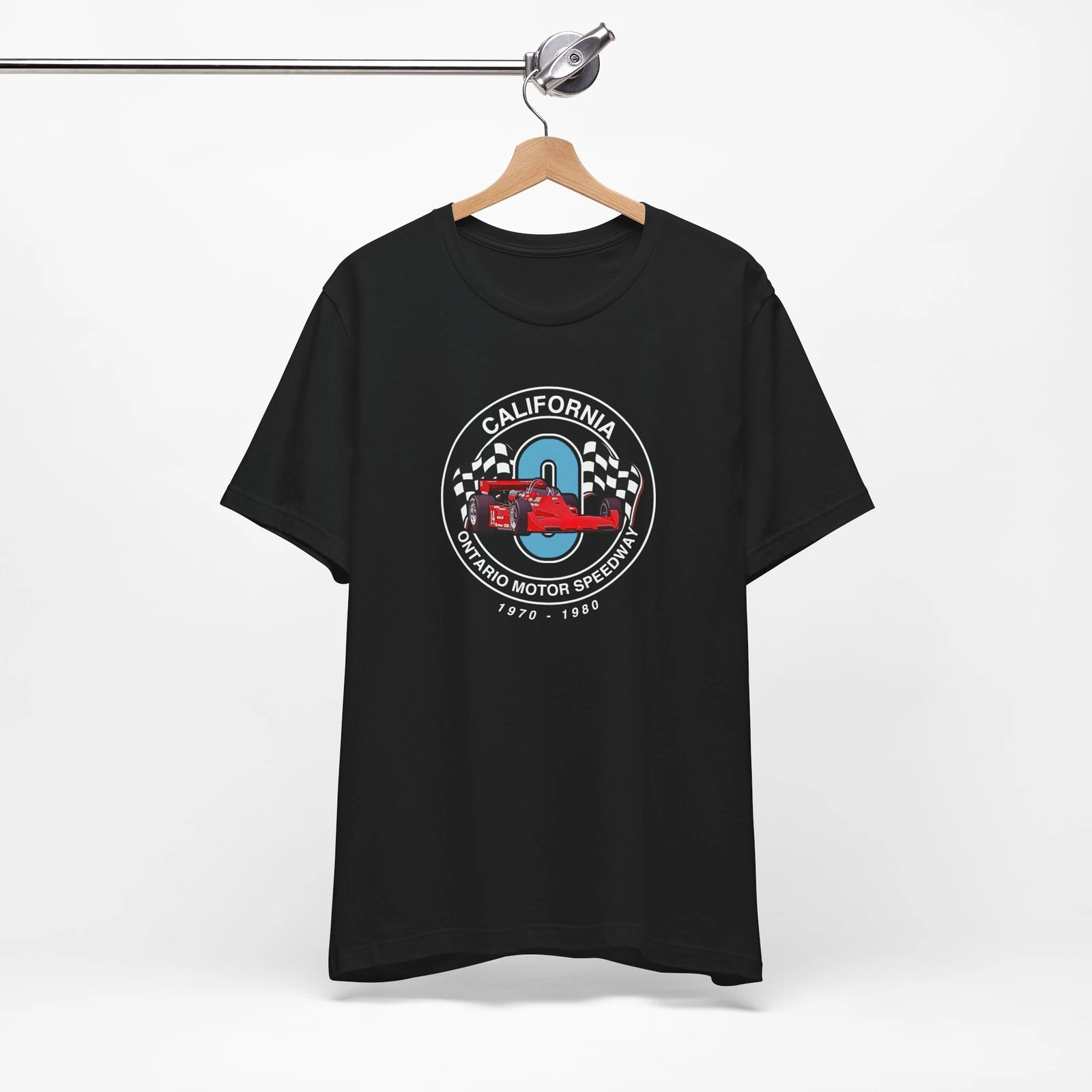 Ontario Motor Speedway T-Shirt, California race racing FIA Nascar Cart ...