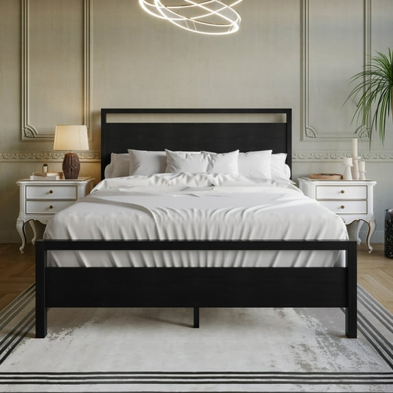 Ontario Panel Bed for Adult, Clean and Chic Modern Bed Frame, Perfect ...