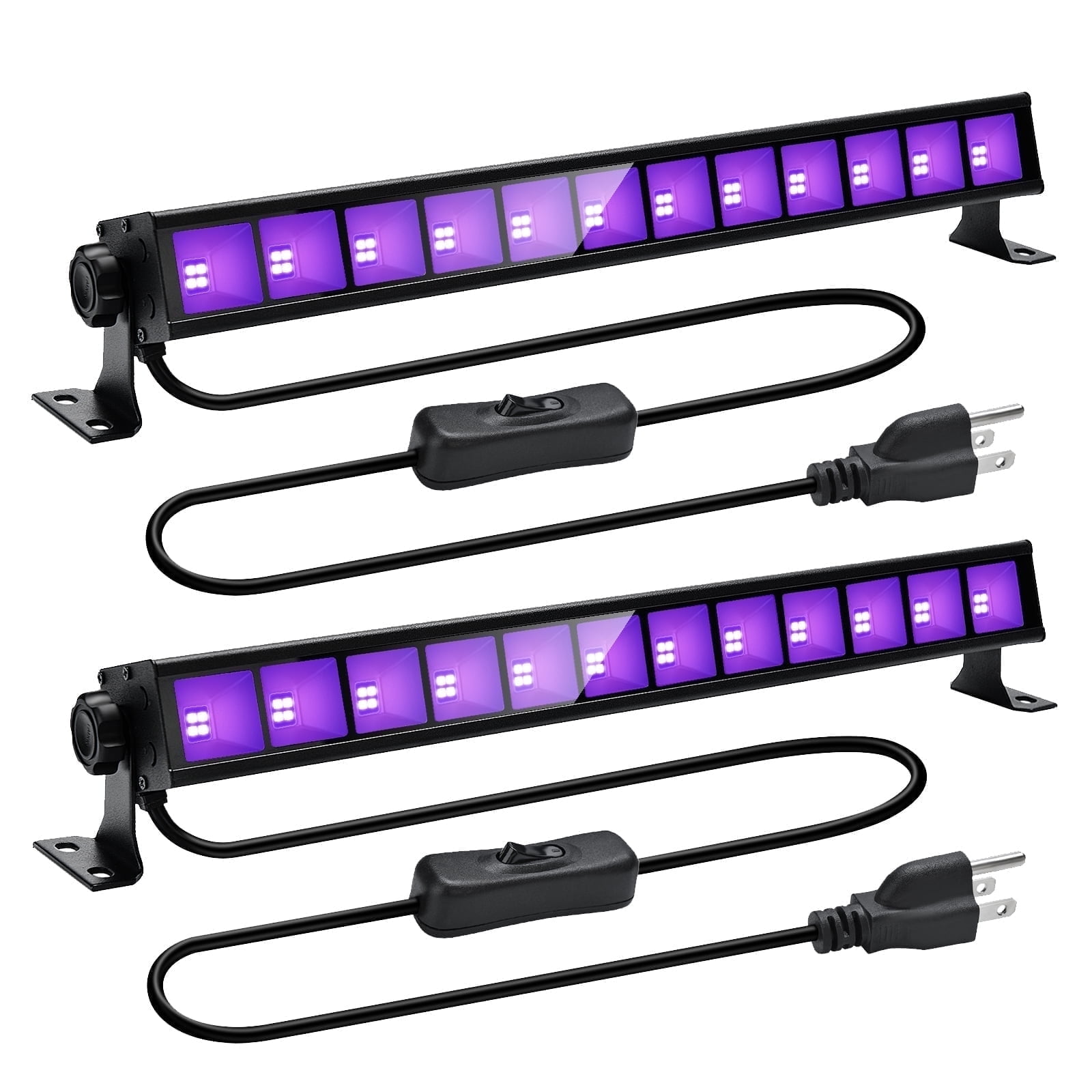 Ontesik 48W LED Black Light Bar, Flood UV Light, Light Up 25x25ft Area ...