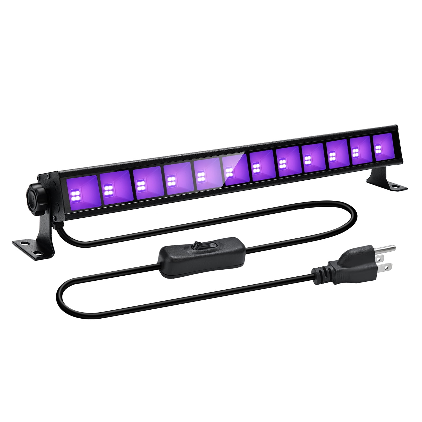 Ontesik 48W LED Black Light Bar, UV Blacklight with Plug, Switch, Cord ...