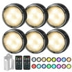 12V Under Cabinet Light LED Puck Lights Wireless Downlight Spotlights ...