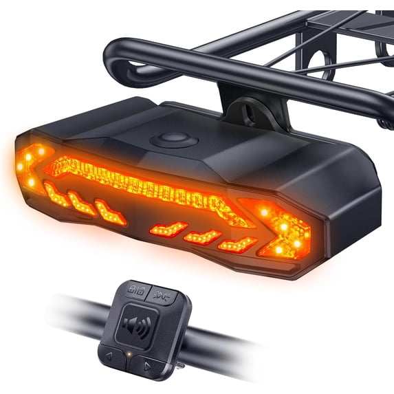 Onvian Smart Bike Tail Light with Turn Signals, Rechargeable Bicycle ...