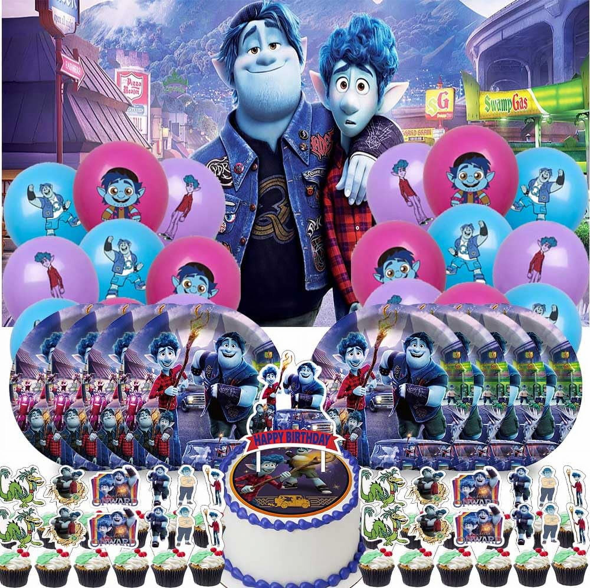 Onward Party Decorations Supplies Magic Birthday Cake Topper Balloons ...