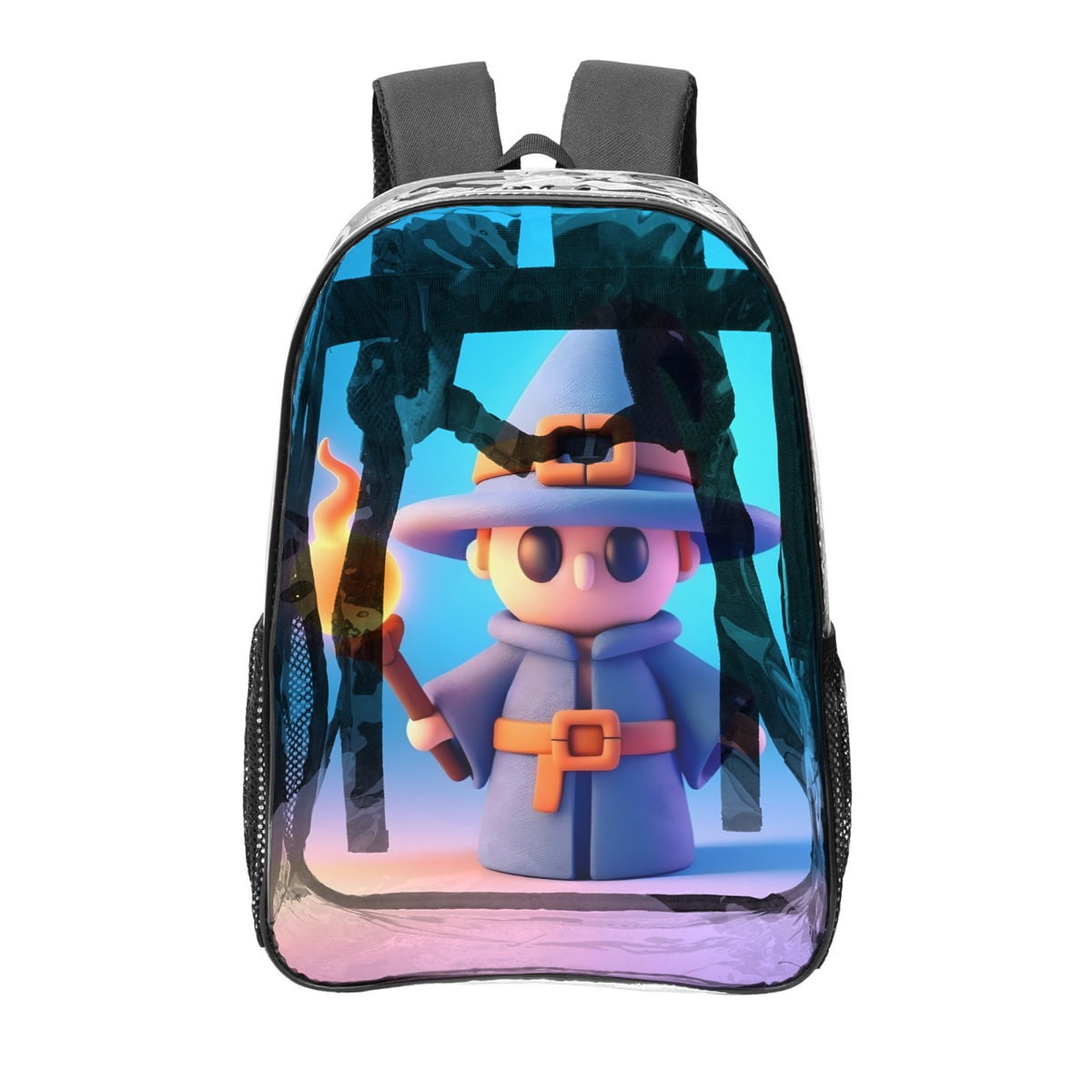 Onward Pattern Transparent Backpack Lightweight And fashionable ...