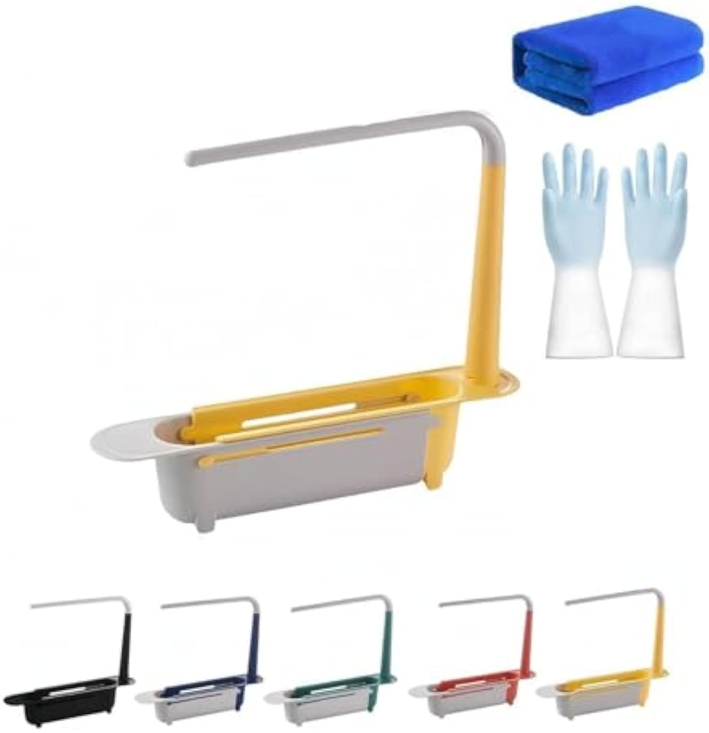 Onwddarefy Sink Storage Rack, Telescopic Sink Storage Rack ...