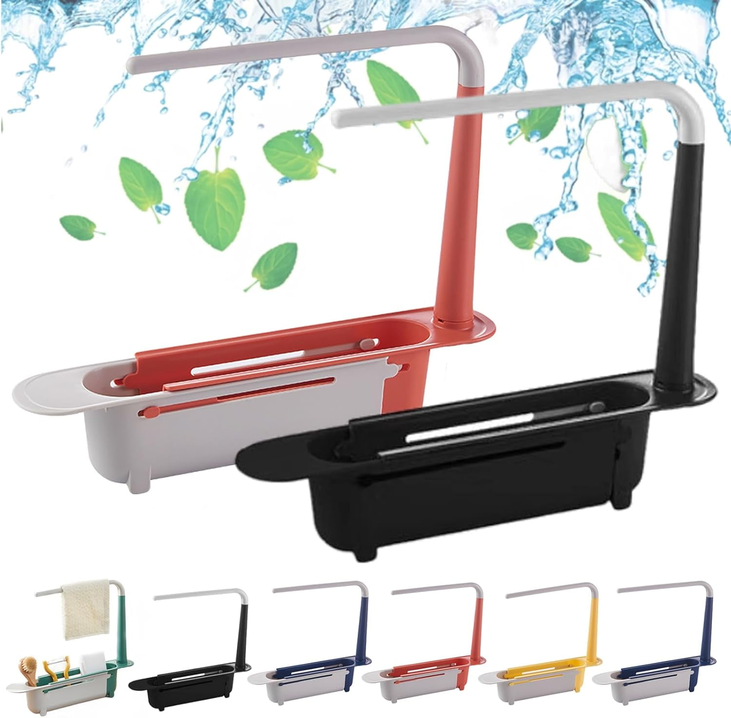 Onwddarefy Updated Telescopic Sink Storage Rack, Onwddarefy Sink ...