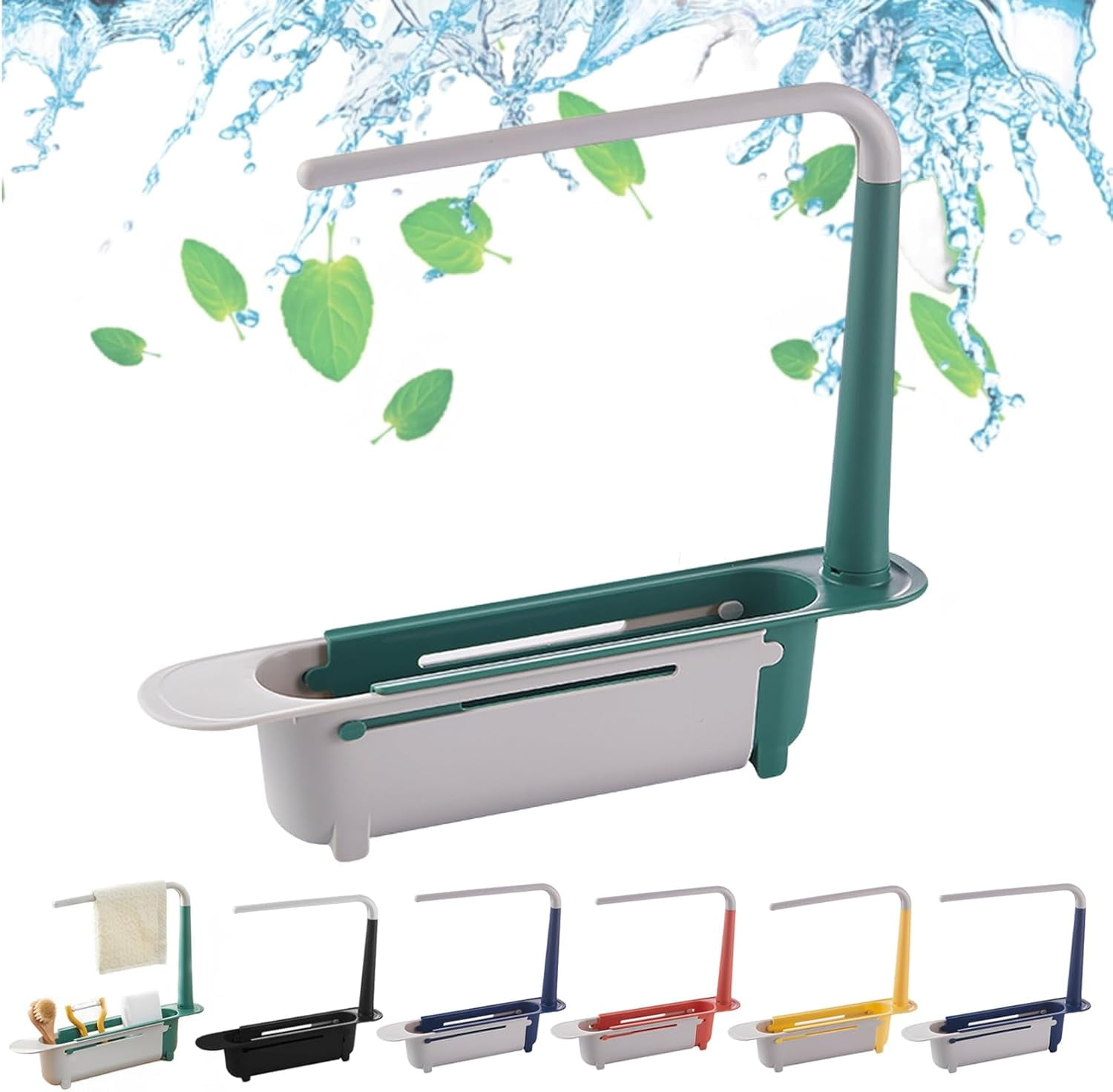 Onwddarefy Updated Telescopic Sink Storage Rack, Onwddarefy Sink ...