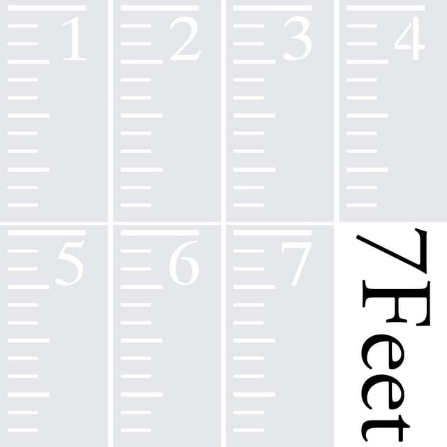 Onwon 7 Feet Growth Chart Stencil Measuring Kids Height Growth Chart ... Onwon 7 Feet Growth Chart Stencil Measuring Kids Height Growth Chart ...
