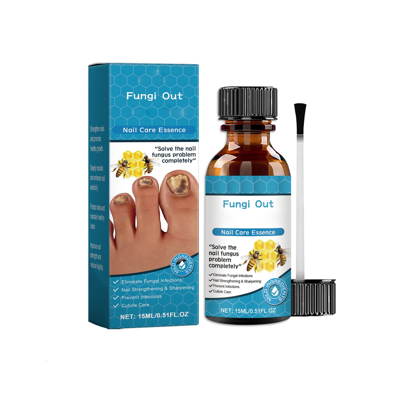 Onychomycosis Nail Liquid 15ml – Thick Toenail Softener, Granulation ...