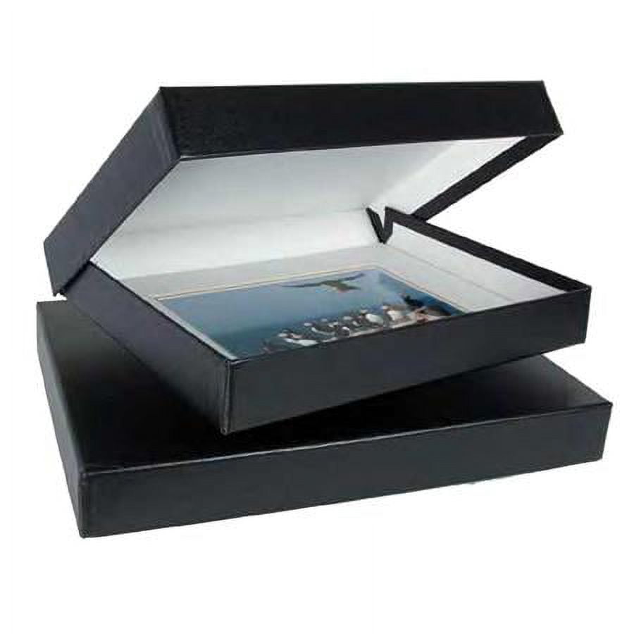 Onyx 16x20x2" Portfolio Box, 16.25x20.25", Black Buckram / Black Lining ...