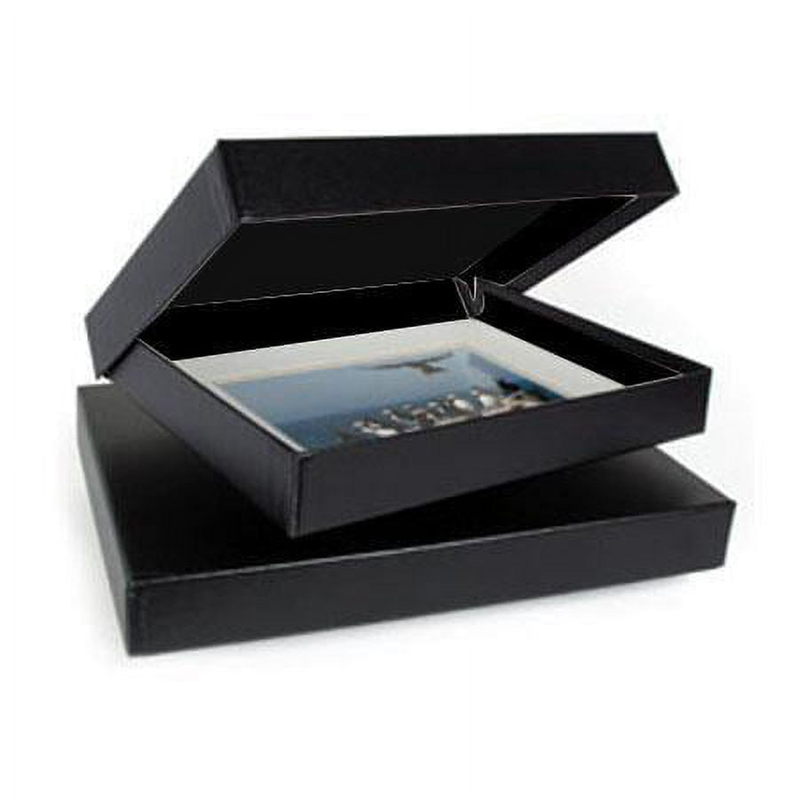 Onyx 17x22x2" Portfolio Box, 17.25x22.25", Black Buckram / Black Lining ...