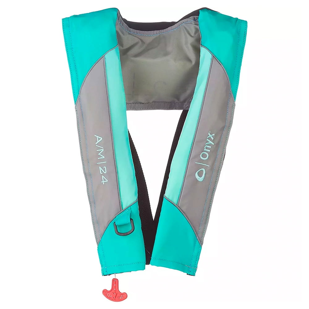 Onyx Auto & Manual Adult Universal PFD Aqua Life Vests - Walmart.com
