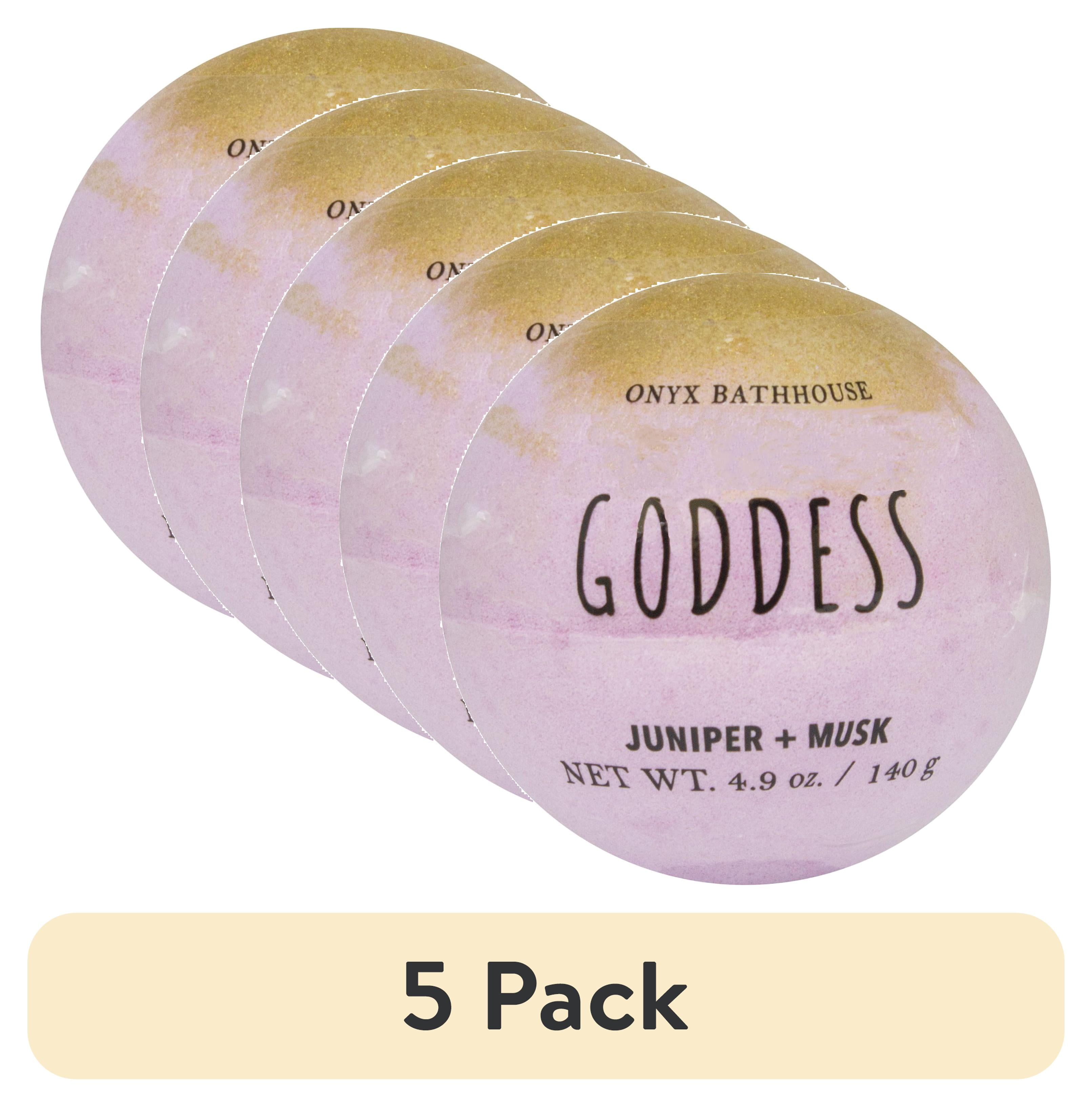 (5 pack) Onyx Bathhouse Goddess Juniper & Musk Bath Bomb, 4.9 Oz. - Walmart.com