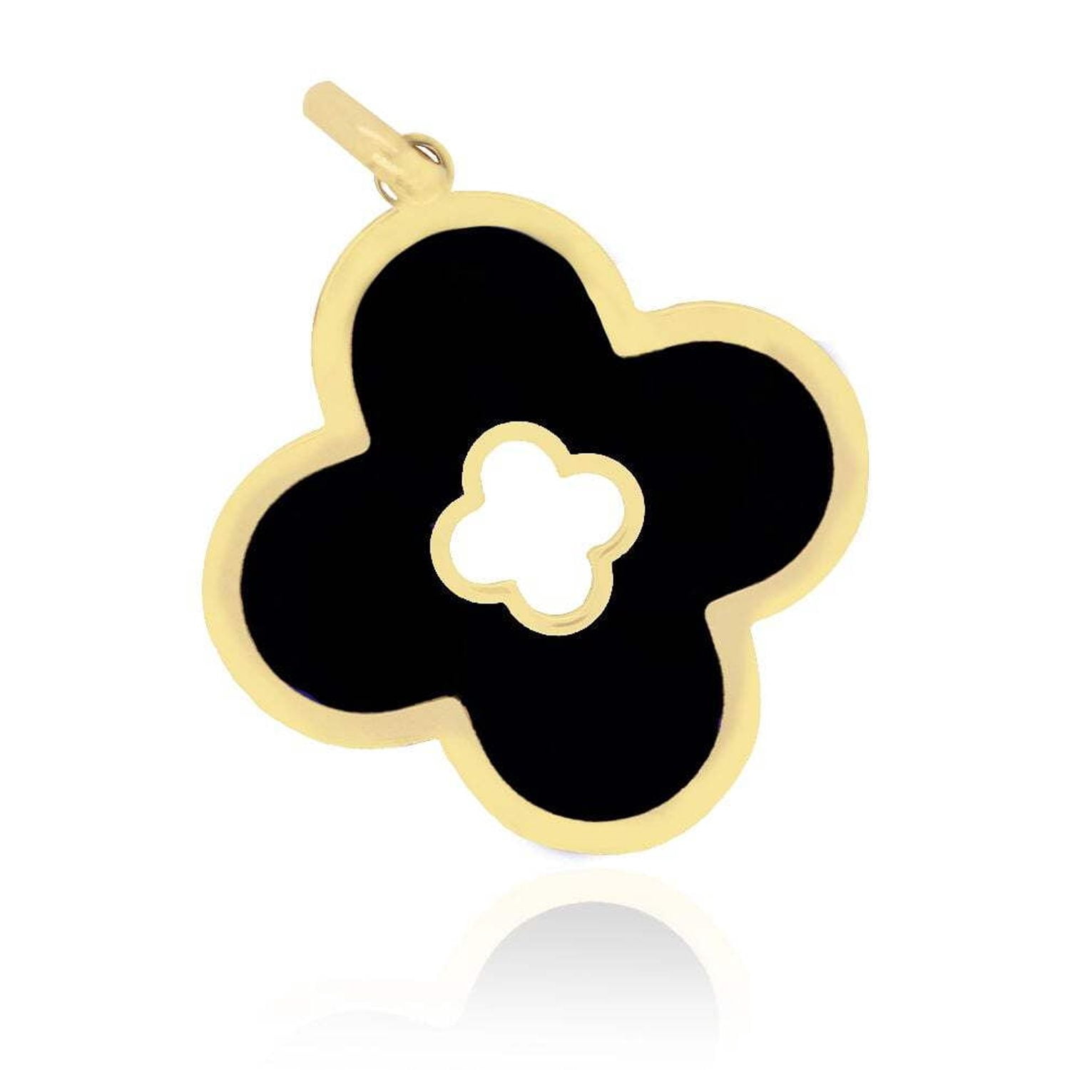 Onyx Clover Cut Out Charm - Walmart.com