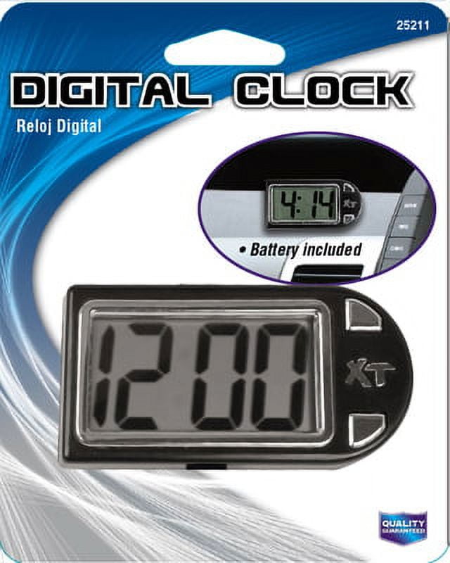 Onyx Digital Clock High Tech Style Use For Home Car & Office Displays ...