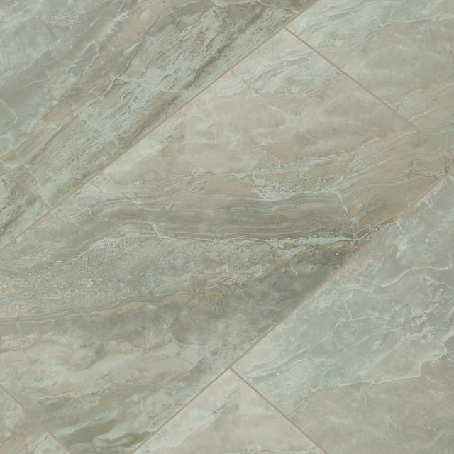 Onyx Grigio 12 in. x 24 in. Glazed Porcelain Floor and Wall Tile (16 sq ...