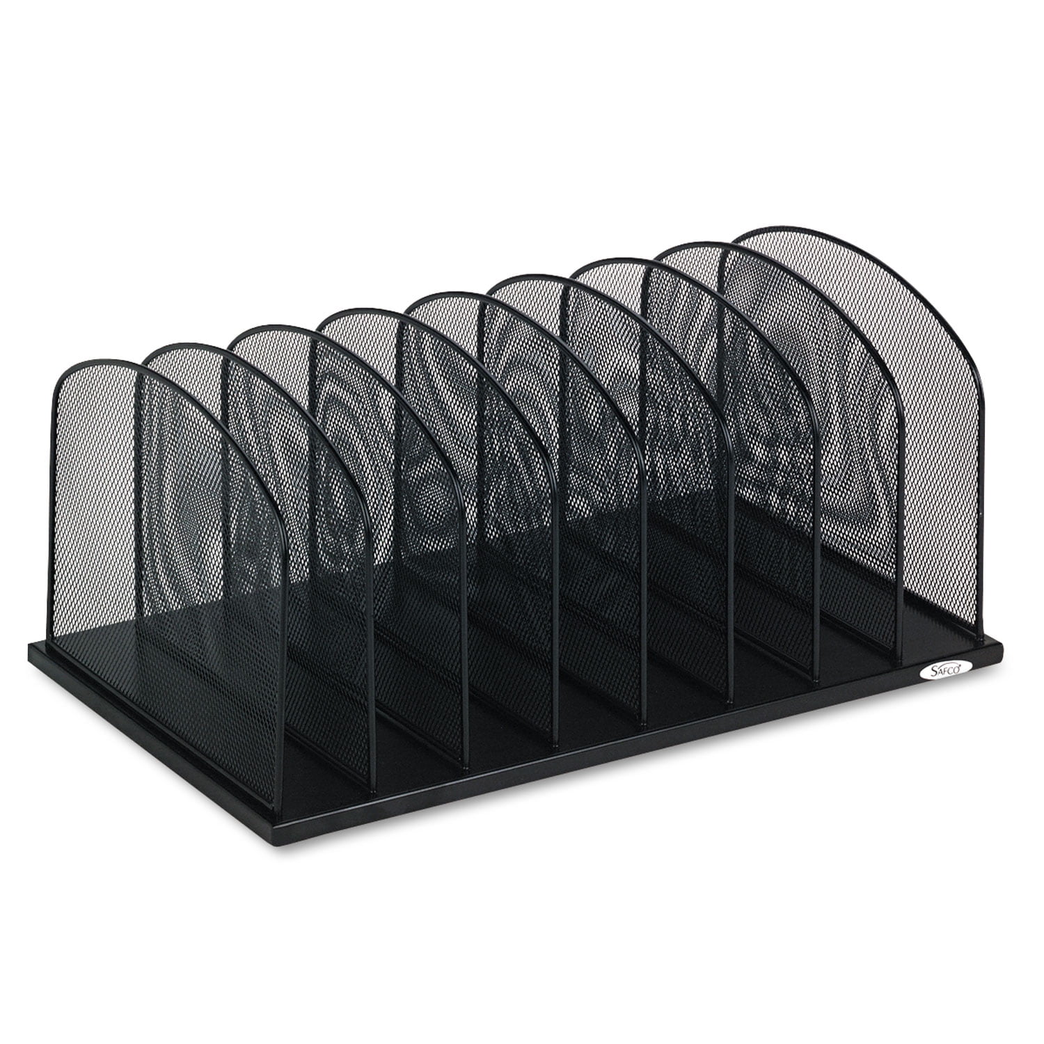 Onyx Mesh Desk Organizer With Upright Sections, 8 Sections, Letter To ...