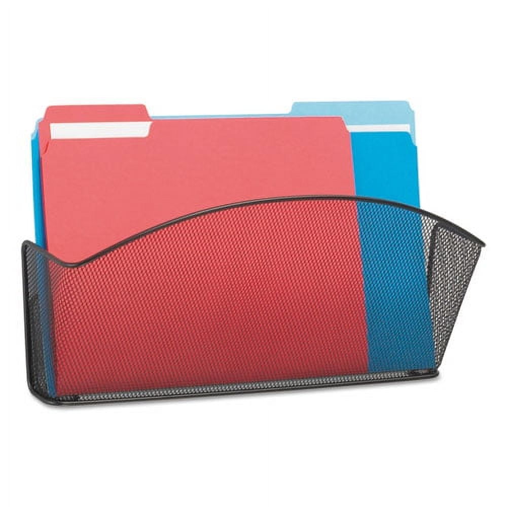 "Onyx Mesh Wall Pockets, Legal Size, Black 15"" x 3"" x 9"", Black ...